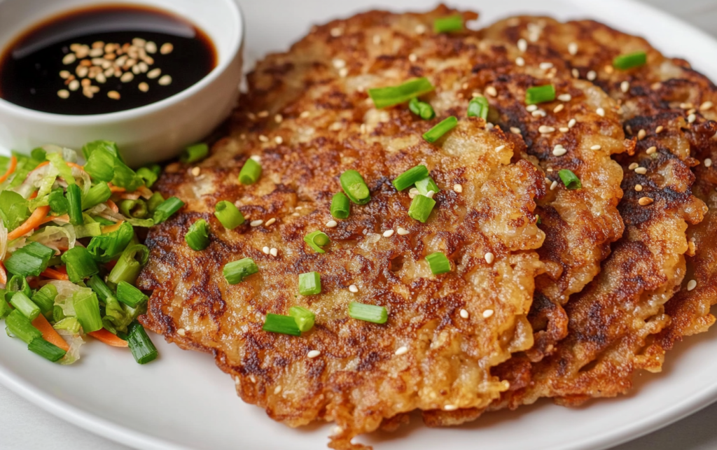 Korean Beef Pancakes - Kim Kim Cooking