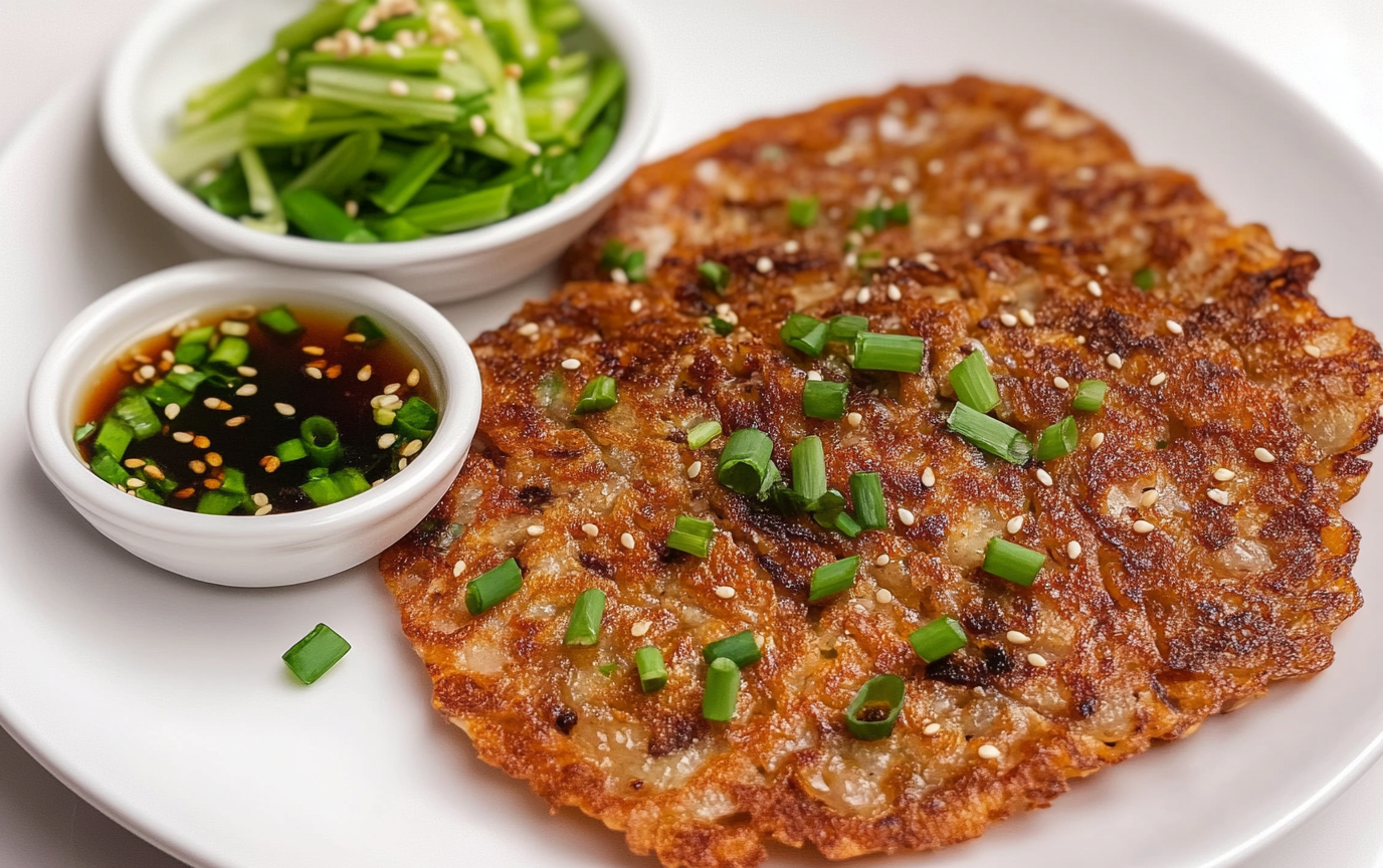 Korean Beef Pancakes - Kim Kim Cooking