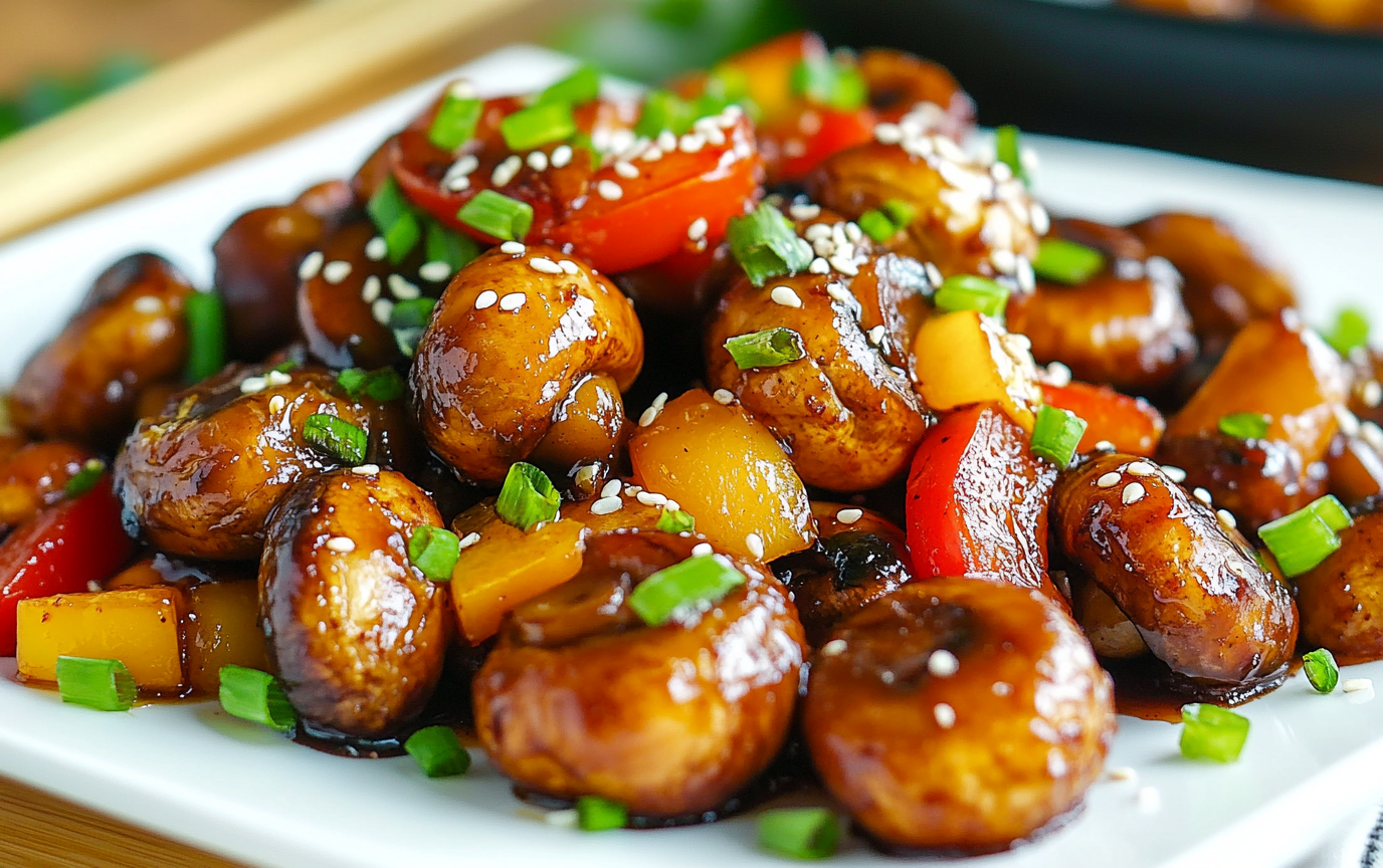 Sweet Crispy Mushrooms - Kim Kim Cooking