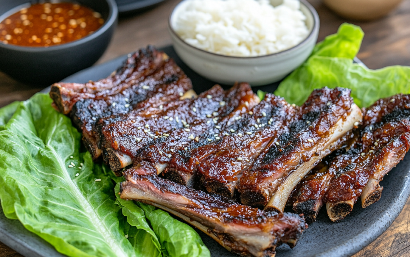 Korean BBQ Beef Ribs - Kim Kim Cooking