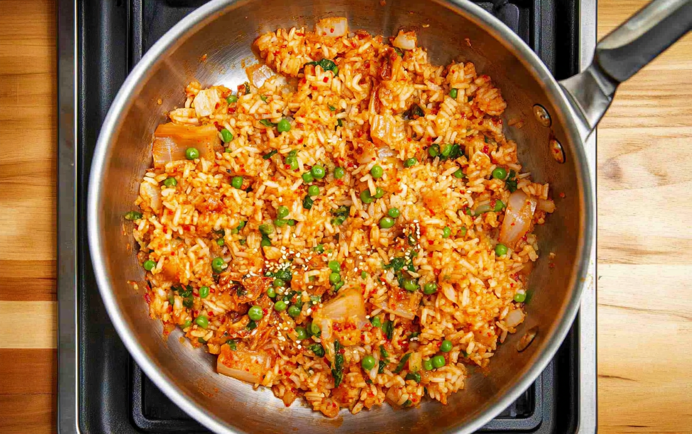Best Spicy Kimchi Fried Rice - Kim Kim Cooking
