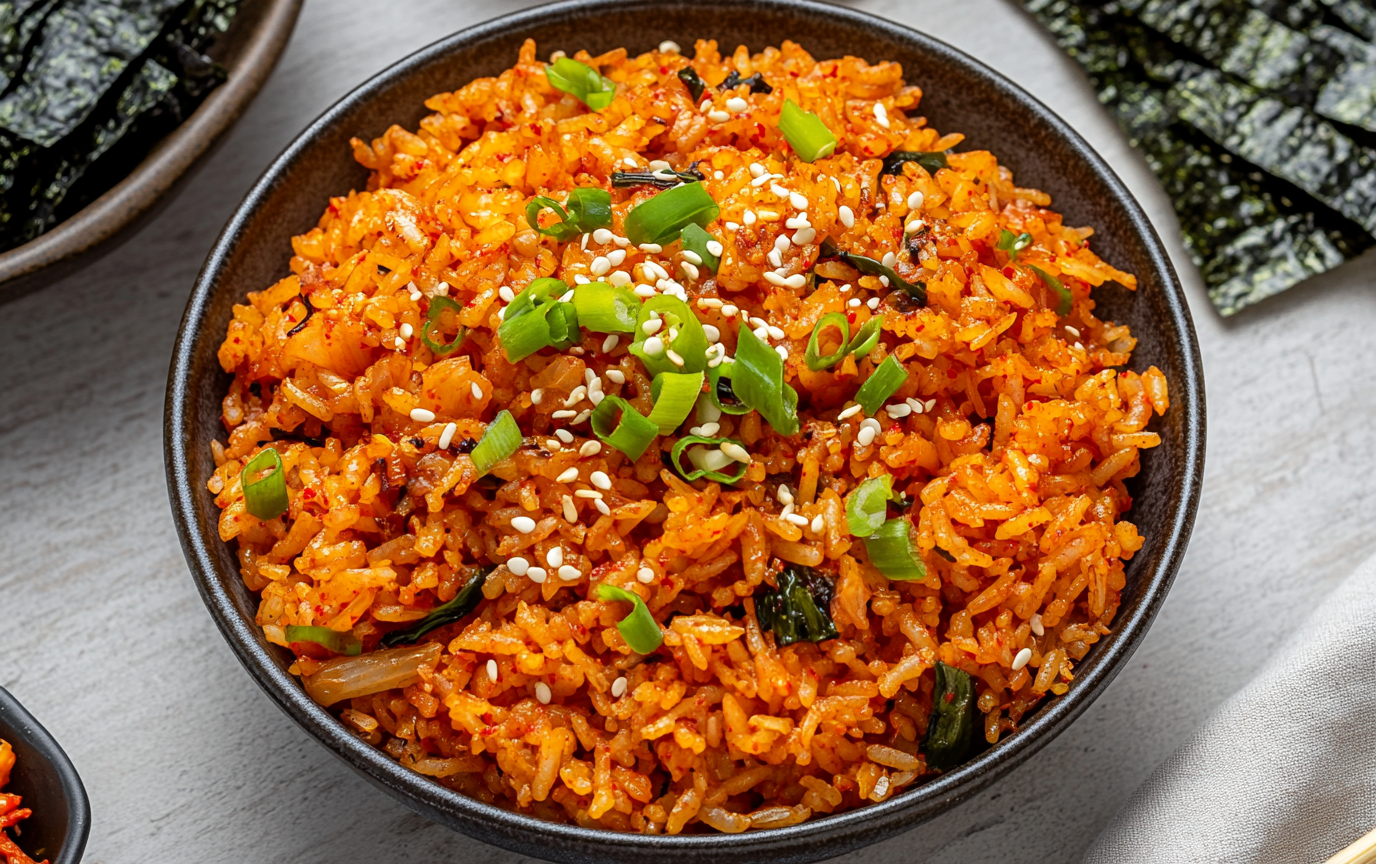 Best Spicy Kimchi Fried Rice - Kim Kim Cooking