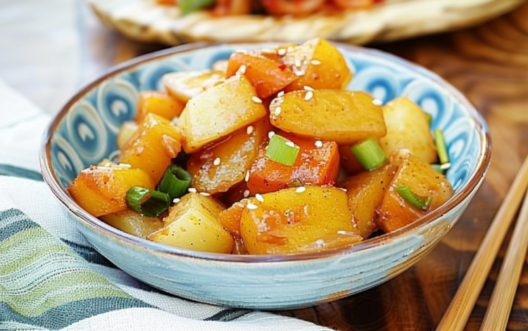 Korean Braised Potatoes (Gamja Jorim) - Kim Kim Cooking