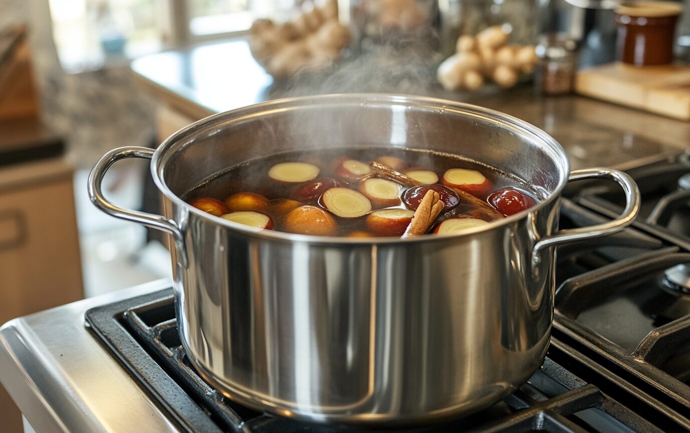 Jujube Tea Ginger Infusion - Kim Kim Cooking