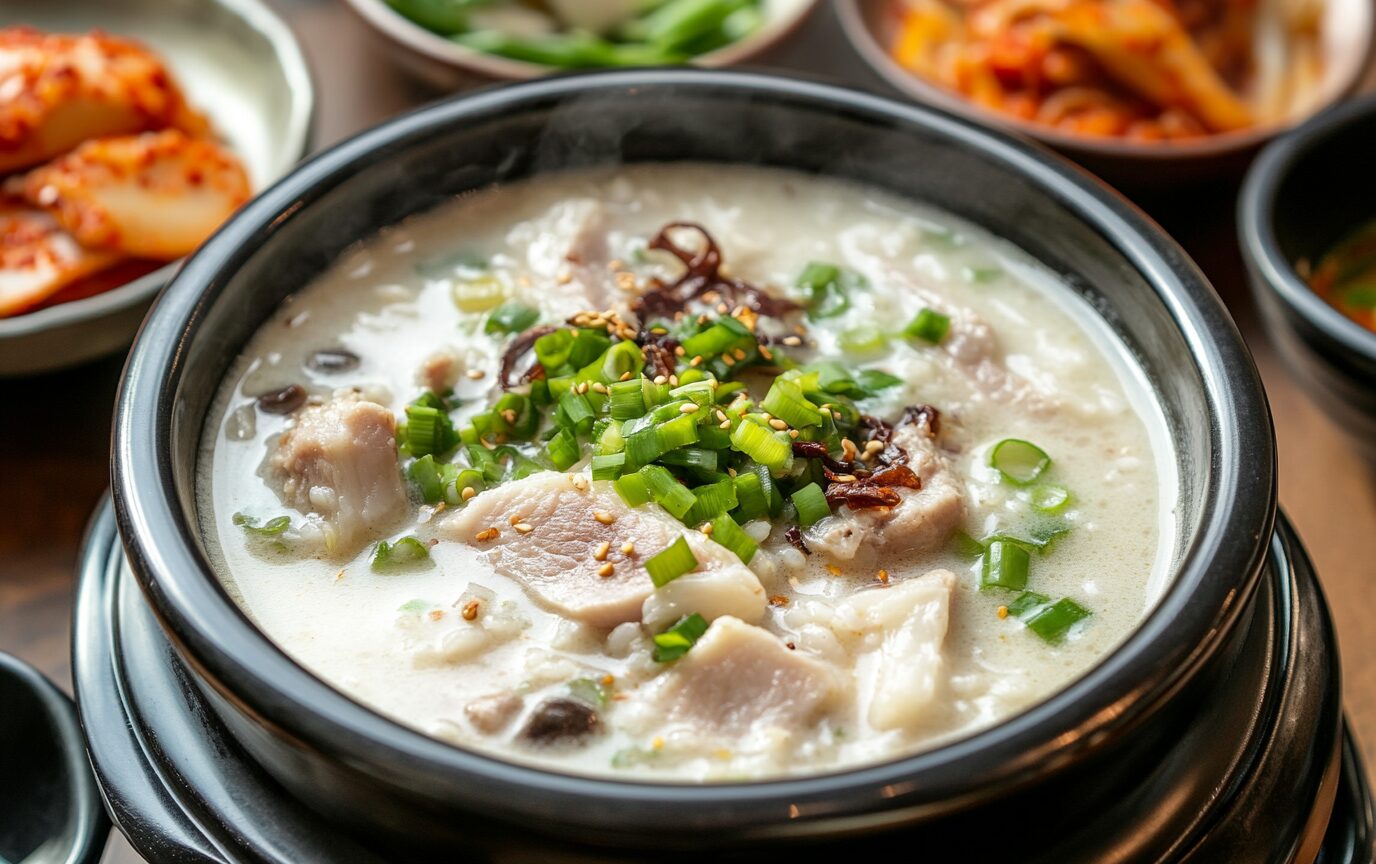 Best Korean Pork Bone Rice Soup - Kim Kim Cooking