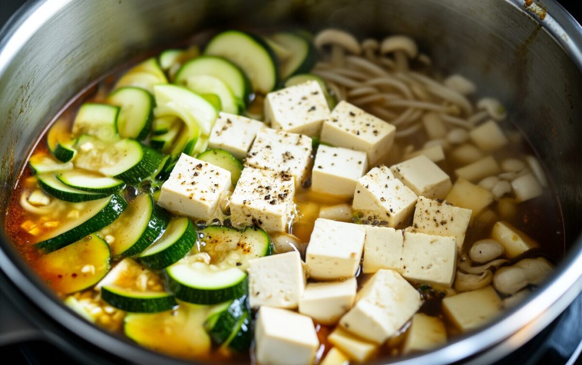 Easy Mild Korean Soft Tofu Stew - Kim Kim Cooking