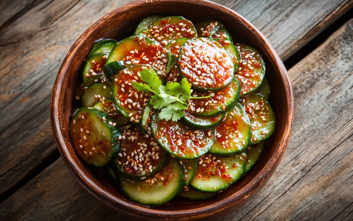 Best Korean Spicy Pickled Cucumbers - Kim Kim Cooking