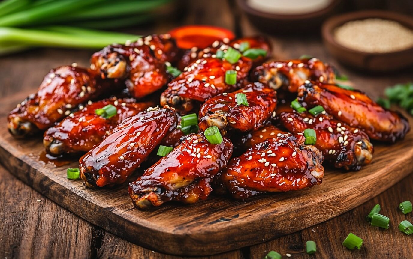 Sweet Korean Glazed Wings - Kim Kim Cooking