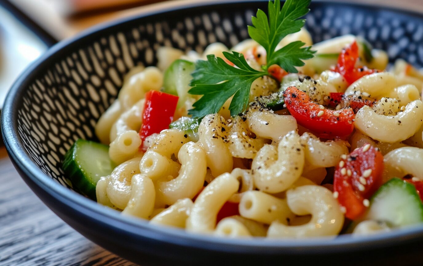 Simple Korean Pasta Salad - Kim Kim Cooking