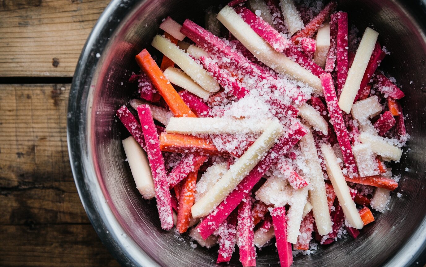 Quick Pickled Radish & Carrots - Kim Kim Cooking