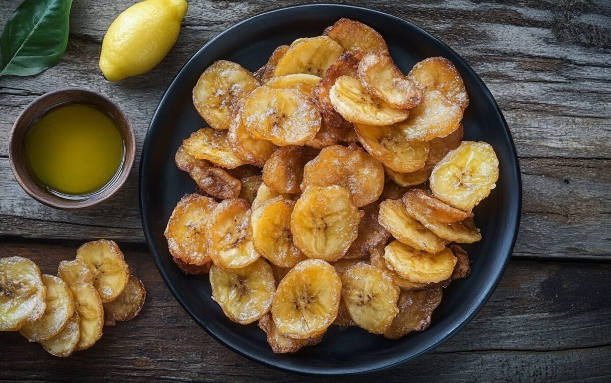 Crispy Baked Banana Slices - Kim Kim Cooking