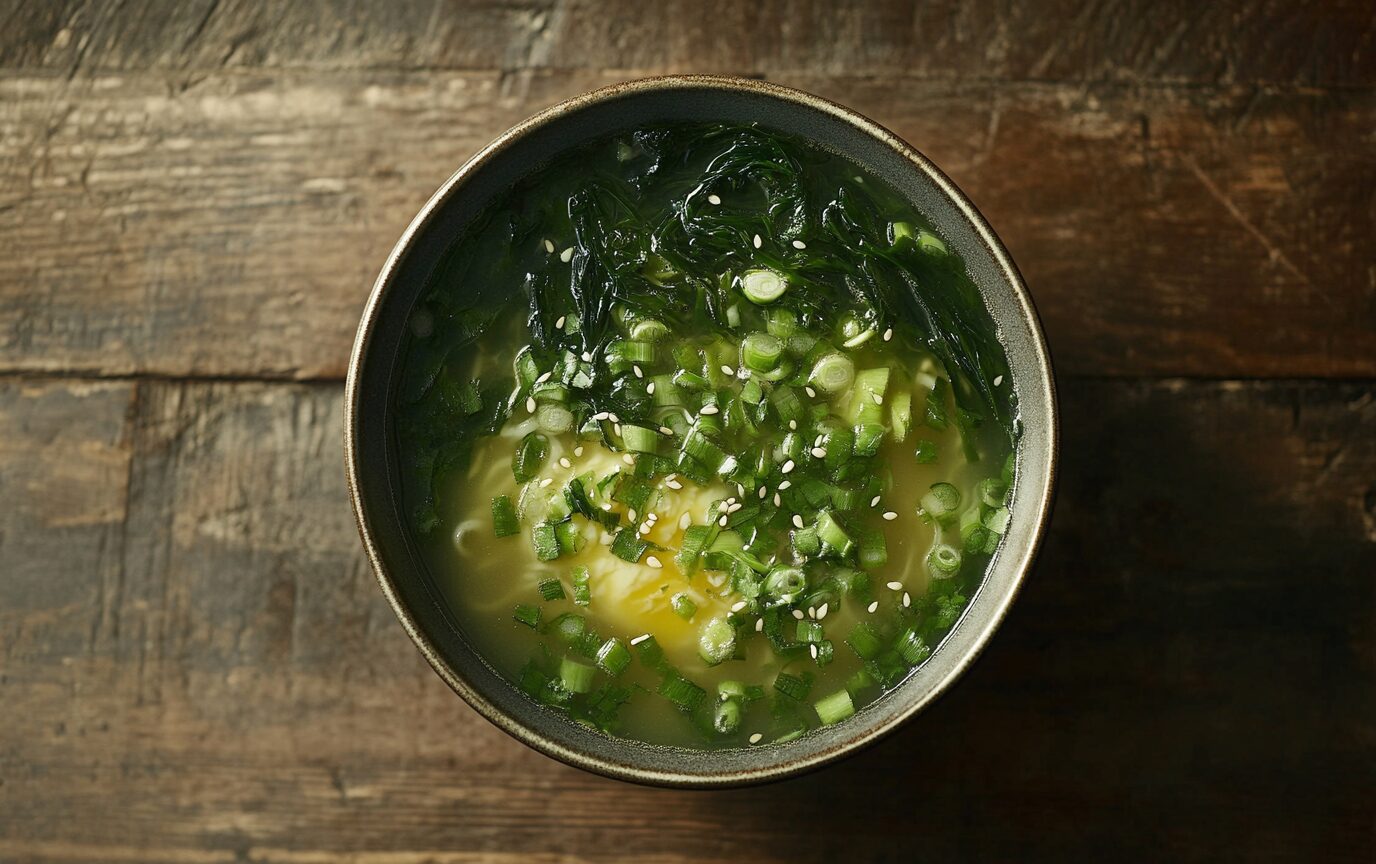 Simple Seaweed Egg Soup - Kim Kim Cooking