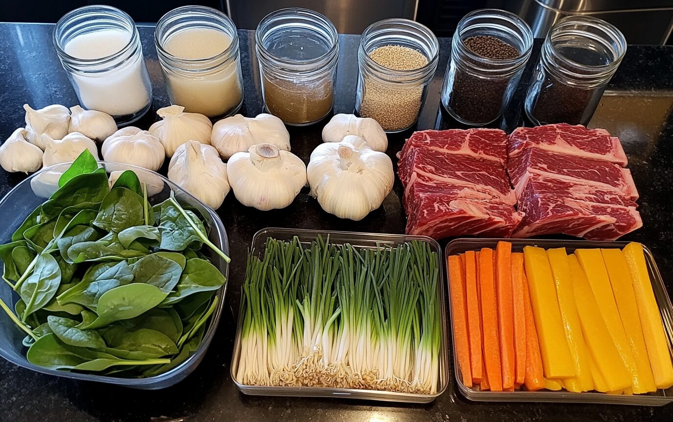 Korean Vegetable Noodle Bowl - Kim Kim Cooking