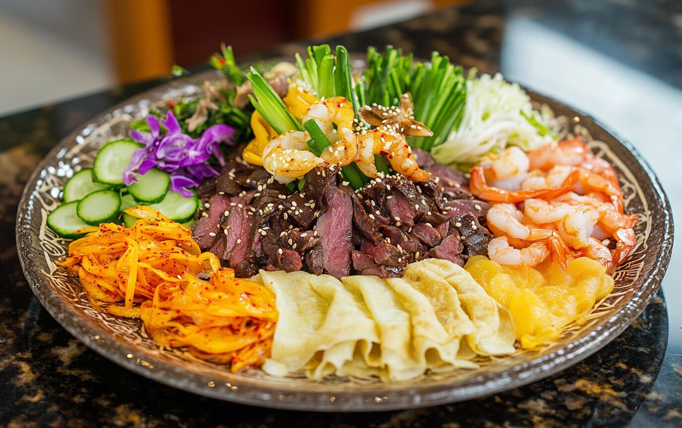 Nine Delicacies Korean Platter - Kim Kim Cooking