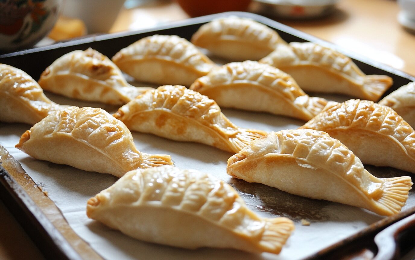 Crispy Fish-Shaped Pastries - Kim Kim Cooking