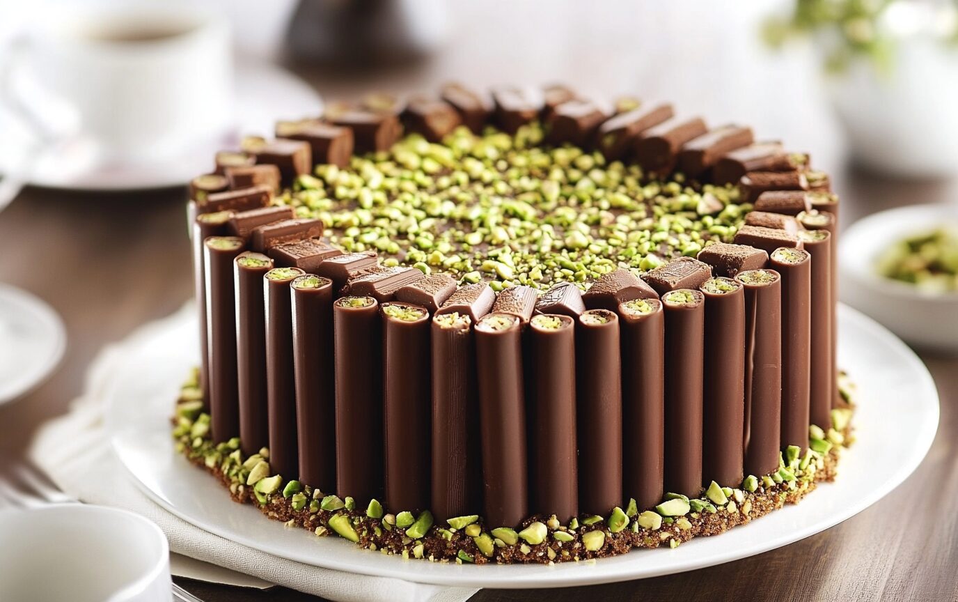 Crunchy Pepero Chocolate Cake - Kim Kim Cooking