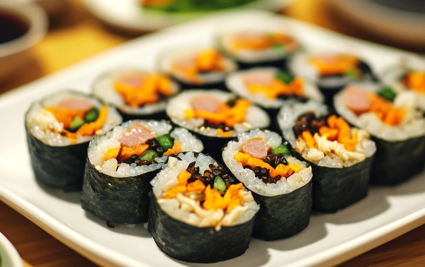 Simple Korean Sushi Rolls - Kim Kim Cooking