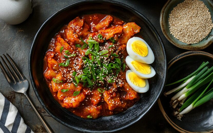 Spicy Korean Rice Cakes - Kim Kim Cooking