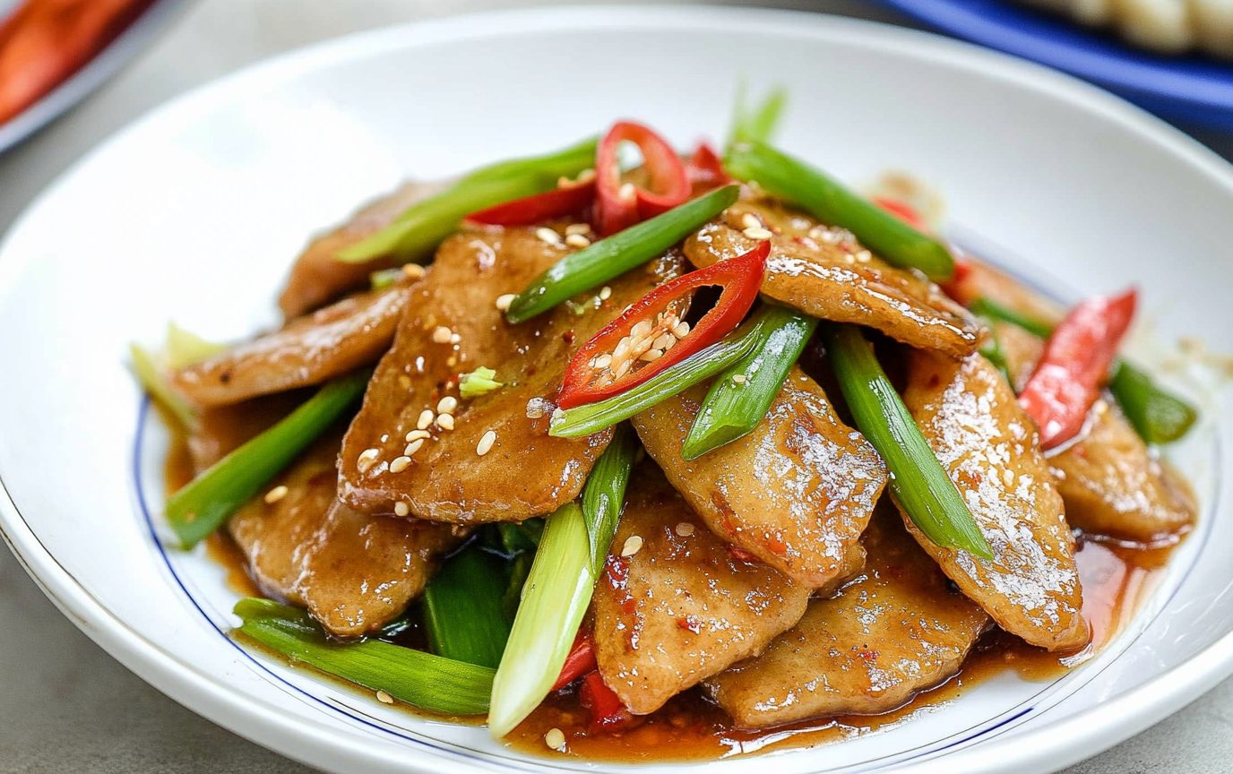 Spicy Stir-Fried Fish Cake - Kim Kim Cooking