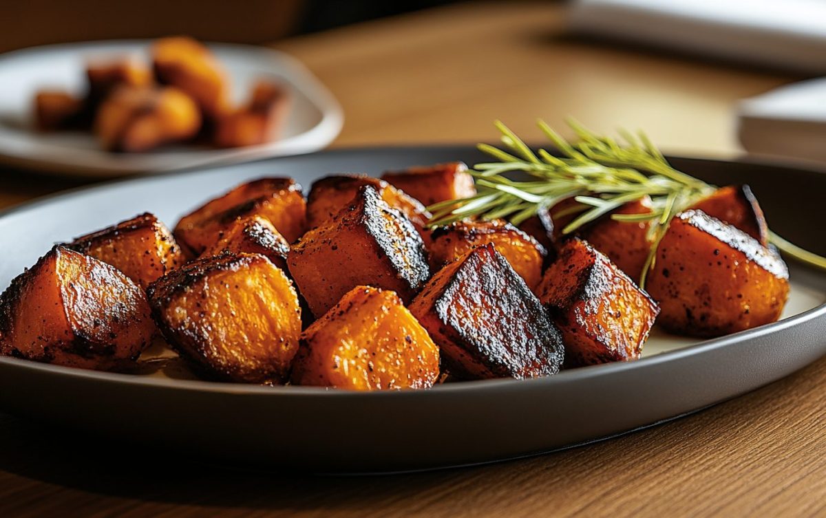 Roasted Sweet Potato Bites - Kim Kim Cooking