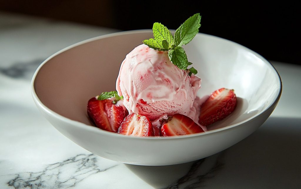 Simple Strawberry Ice Cream - Kim Kim Cooking