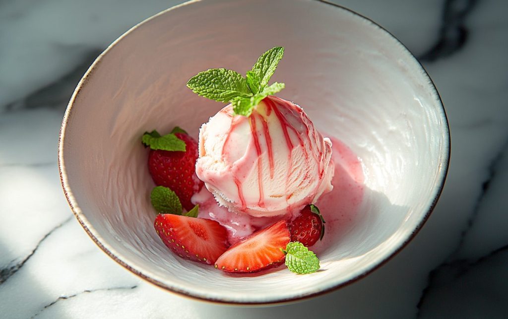 Simple Strawberry Ice Cream - Kim Kim Cooking